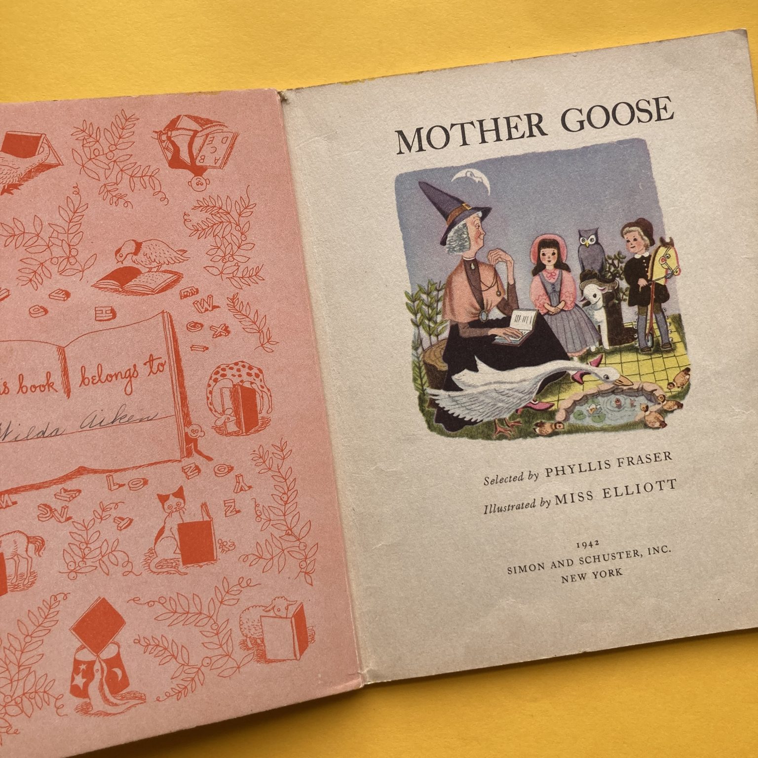 Mother Goose, Blue Spine, Vintage Little Golden Book, September 1944 ...