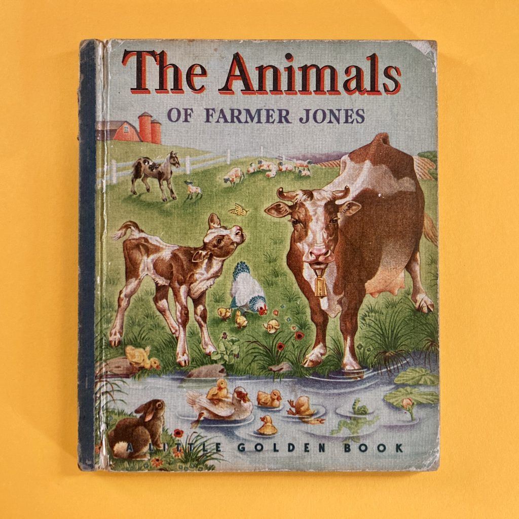 The Animals of Farmer Jones, 7th Printing, Vintage Little Golden Book ...