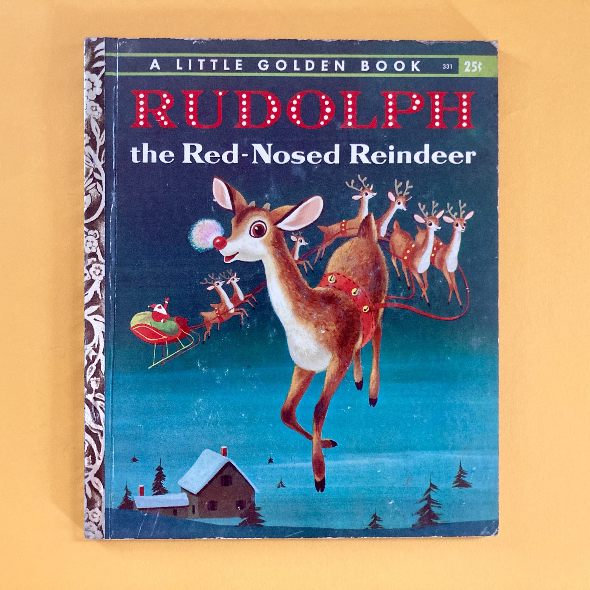 Rudolph the Red-Nosed Reindeer, B (2nd), Vintage Little Golden Book, 1958 – LittleGoldenBook.com ...