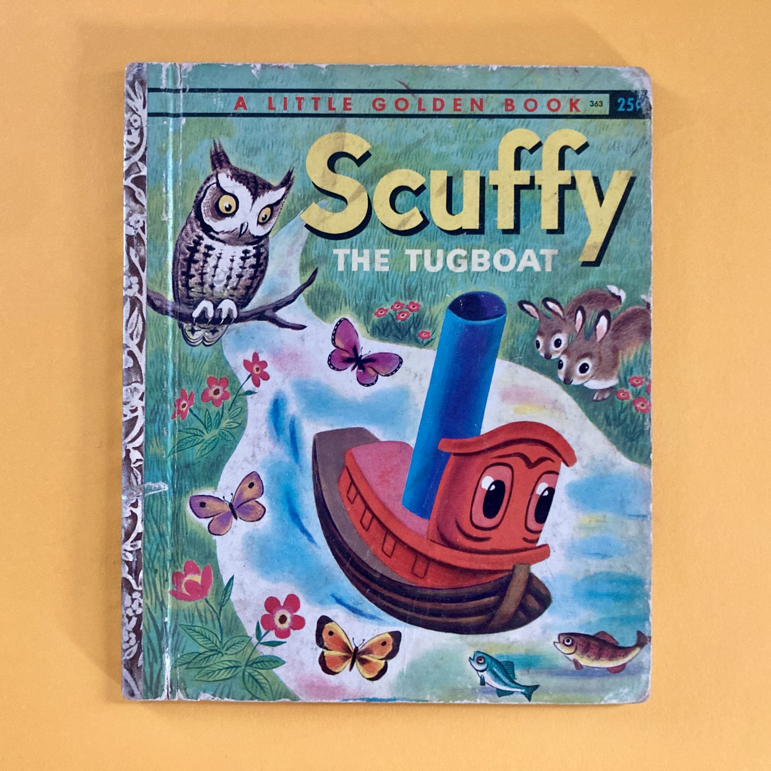 Scuffy the Tugboat, C (3rd), Vintage Little Golden Book, 1955 ...
